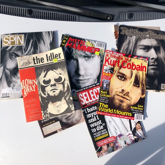 None | Accents | 7 Kurt Cobain Vintage Original Magazines Lot Of Seven ...